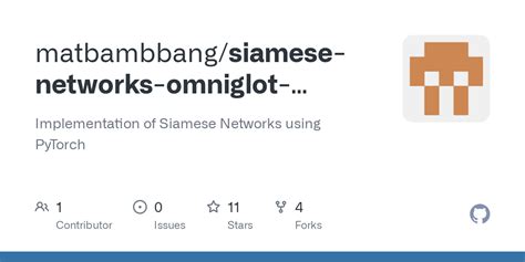 github matbambbang siamese networks omniglot pytorch implementation