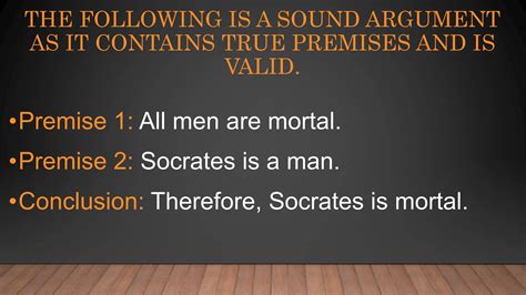 Logic Philosophy Sound And Unsound Argument Pptx