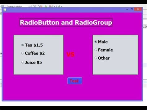 How To Use RadioGroup And RadioButton In Java Netbeans YouTube