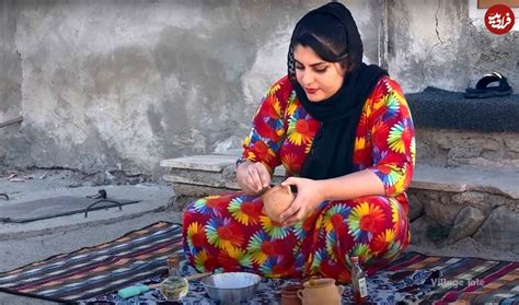 ویدئو پخت مرغ روی سنگ و غذای محلی با گوشت بره توسط دختر مشهور روستایی