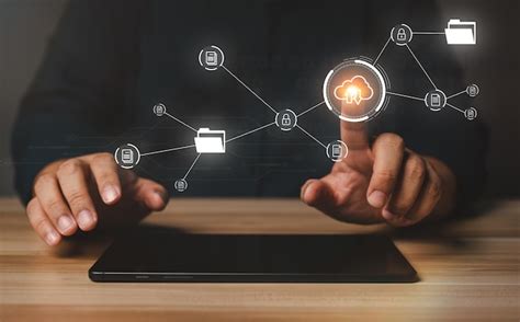 Premium Photo Businessman Working On Virtual Screen Of Document