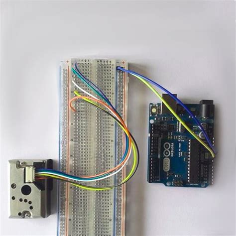 Датчик пыли GP Y AU F и Arduino Uno Схема подключения и пример кода блог