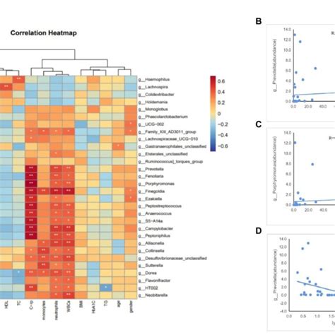 Spearman Correlation Analysis Of Different Bacteria And Clinical