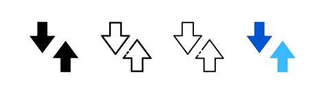 Internet Connection Different Styles Colored Internet Connection Icons Vector Icons Stock