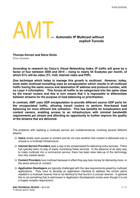 pdf amt automatic ip multicast without explicit tunnels