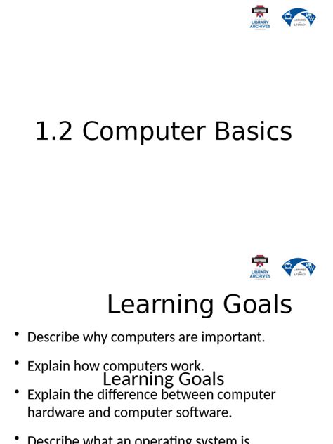 1 2 computer basics presentation pdf operating system computer