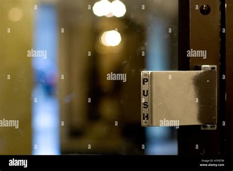 Push to open Stock Photo - Alamy