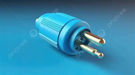 3d Illustration Of An Isolated Mini Jack Audio Plug On A Blue Background Connector Plug Socket