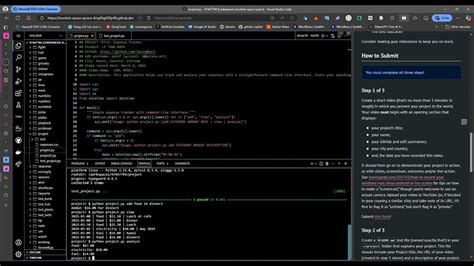 Havardx Edx Cs50s Python Course How To Submit Final Project Youtube
