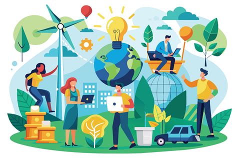 An Illustration Depicting Individuals Working Together To Create A