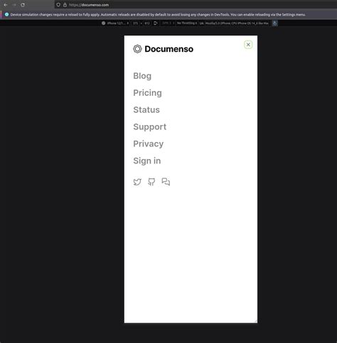 Bug Issue With Hamburger Menu On Mobile View · Issue 508 · Documensodocumenso · Github