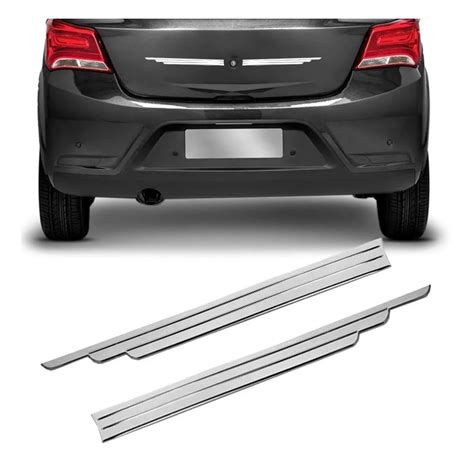 Par Friso Traseiro Porta Malas Cromado Asa Águia Universal Shopee Brasil