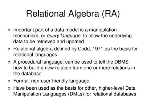 Databases Design Introduction To Sql Relational Algebra презентация