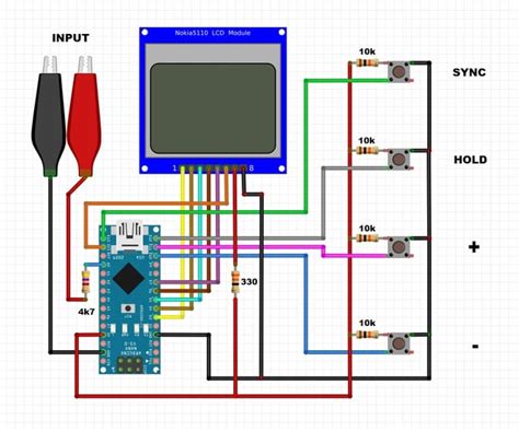 Diy Simple 20 Khz Arduino Oscilloscope On Nokia 5110 Lcd Dispaly R