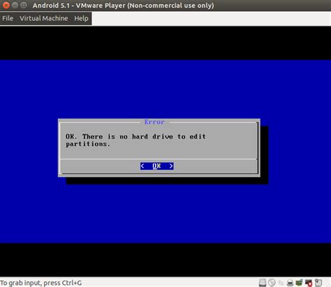 Partitioning Unable To Create Partition For Android Installation In