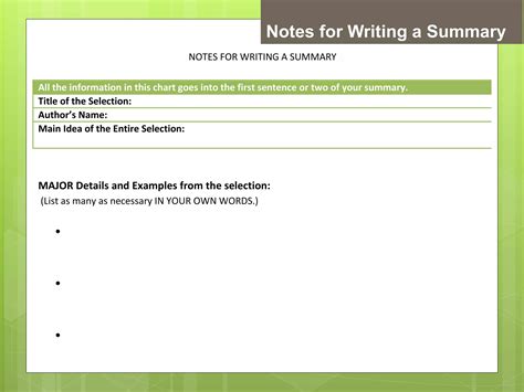 How To Write An Objective Summary Powerpoint Presentation Pptx