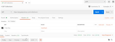Postman API Works Only With X Api Key Request Header Help Hub Postman Community
