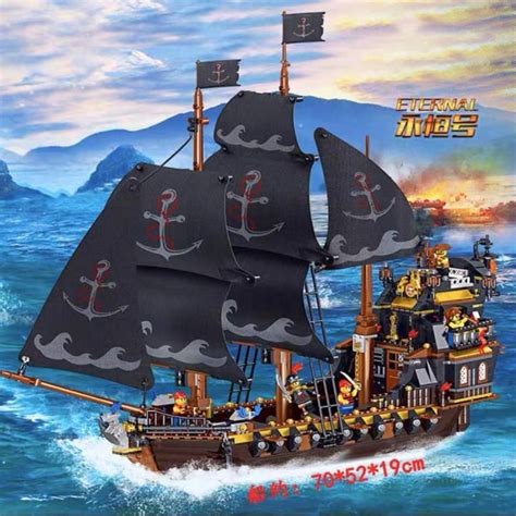LEGO Black Pirate Ship Model Compatible Lego Building Block Toy Ship TOY KING SHOP Lazada PH
