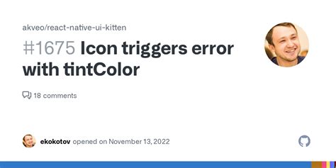 Icon Triggers Error With Tintcolor · Issue 1675 · Akveoreact Native