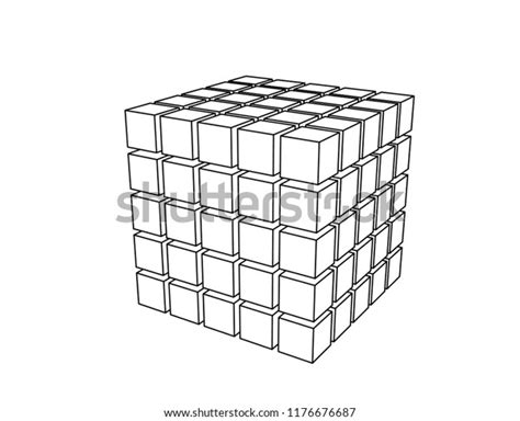 Abstract 3d Cube Cubes Isolated On 스톡 벡터로열티 프리 1176676687 Shutterstock