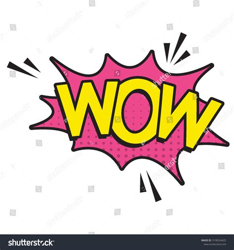 Wow Word Pop Art Style Vector Stock Vector (Royalty Free) 1578524425 | Shutterstock