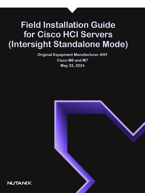 Field Installation Guide Cisco Hci Ism Pdf Computer Cluster