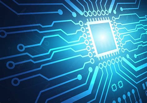 Circuit Board Technology Background Computer Tech Abstraction Vector