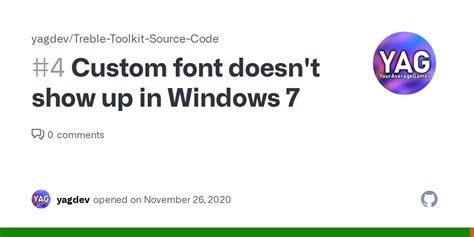 Custom Font Doesn T Show Up In Windows Issue Yagdev Treble Toolkit Source Code GitHub