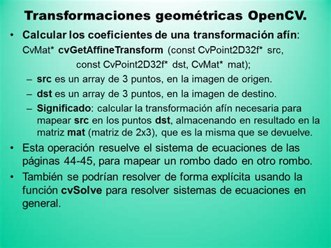 Transformaciones Geométricas En Opencv