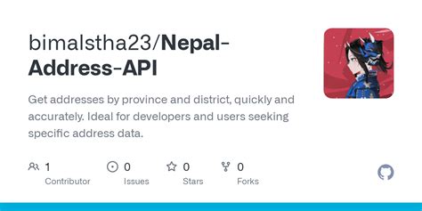 Github Bimalstha23 Nepal Address Api Get Addresses By Province And District Quickly And