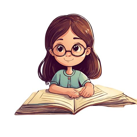 책을 읽는 소녀 벡터 일러스트 레이 션 책 여자 삽화 Png 일러스트 및 이미지 에 대한 무료 다운로드 Pngtree