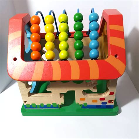 Jumini Toys Jumini Wooden Activity House Helps Build Handeye Co