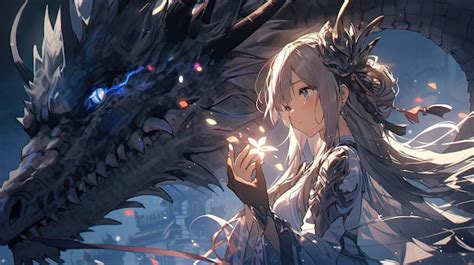 Criatura De Dragão Mítico Em Estilo Anime Foto Grátis