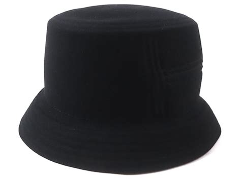 Hermès Hermes Dalton Chevron H Felt Wool Hat Black Ref 2475788 Joli