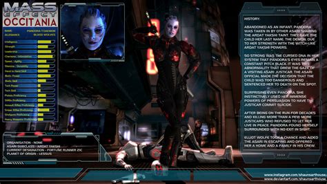 Mass Effect Occitania Pandora Profile By Shaunsarthouse On Deviantart
