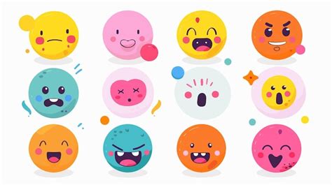 Vectores E Ilustraciones De Caritas Emociones Para Descargar Gratis