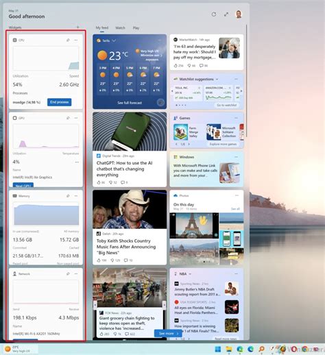 Windows 11 Now Has Widgets For Monitoring Cpu Gpu And Ram Winbuzzer