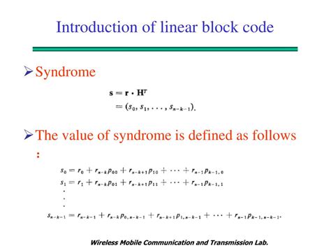 Ppt The Theory And Technology Of Error Control Coding Powerpoint