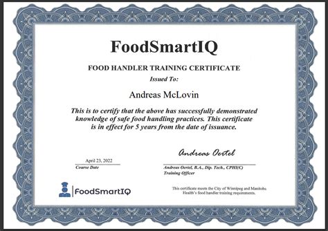 Food Handler Certificate Kerala At Carl Osborne Blog