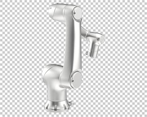 투명 배경에 고립 된 로봇 팔 3d 렌더링 그림 프리미엄 Psd 파일