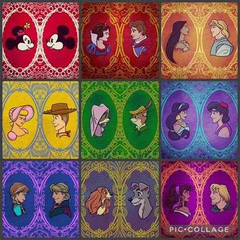 Disney Princess Pairs Disney Characters Symbols Classic Disney