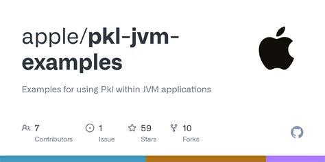Github Applepkl Jvm Examples Examples For Using Pkl Within Jvm