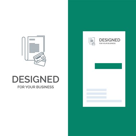 Note Notebook Cards Credit Grey Logo Design And Business Card Template
