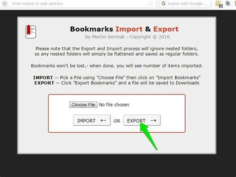 how to import and export browser bookmarks hongkiat