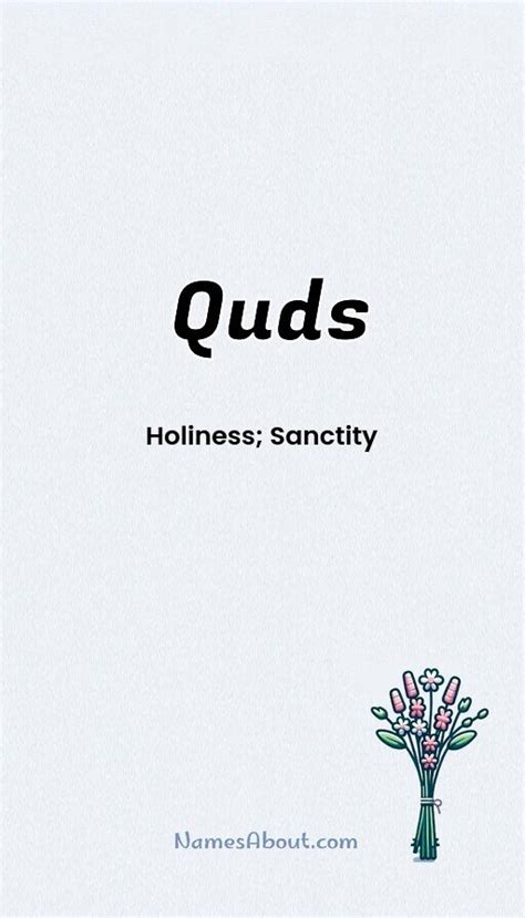Quds Name Meaning And Origins Nicknames Sibling Ideas