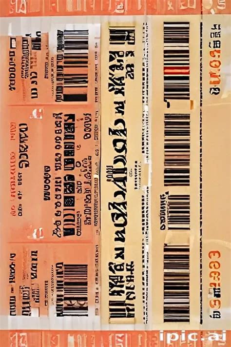 Colorful Collection Of Various Barcode Labels And Ticket Stubs