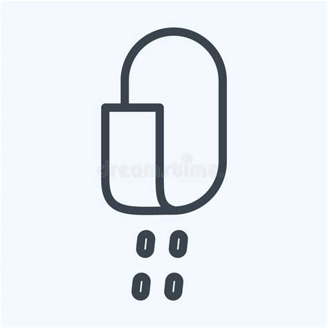 Icon Taped Seams Suitable For Sportswear Symbol Line Style Simple