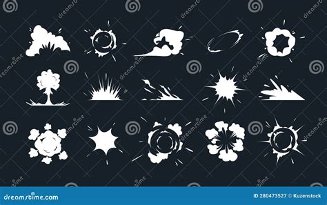 Comic Energy Explosion Explosive Speed Smoke Cartoon Cloudy Explose