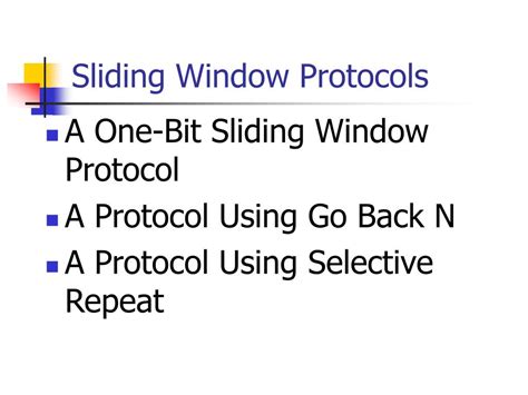 One Bit Sliding Window Protocol Diagram At Michael Allen Blog