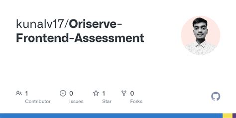 Github Kunalv17oriserve Frontend Assessment